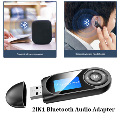 Bluetooth 5.0 Audio RX/TX Adapter Dongle for Car Stereo Home Speaker TV ...
