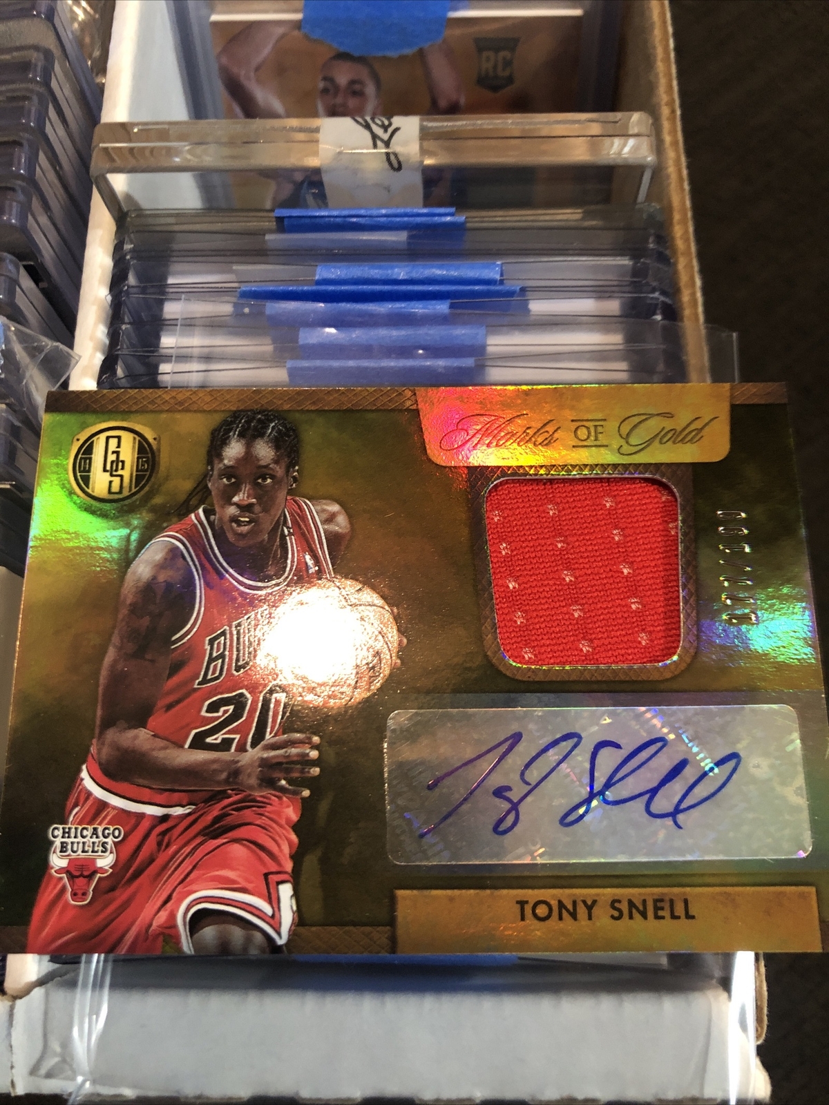 2014-15 Panini Gold Standard Tony Snell On Card Auto/Jersey Rookie Card ...