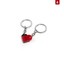 2pcs Cute Lego Heart Key Chain Ring Set Creative Couples Best Friends ...