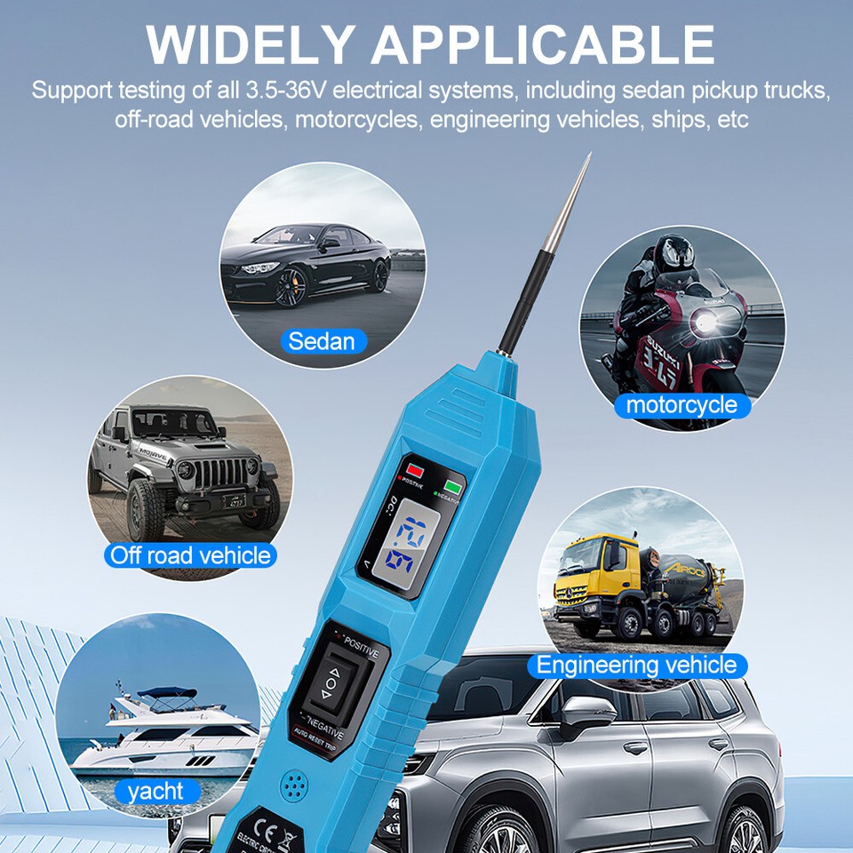 Digital Automotive Car Power Probe Circuit Electrical Tester Test ...