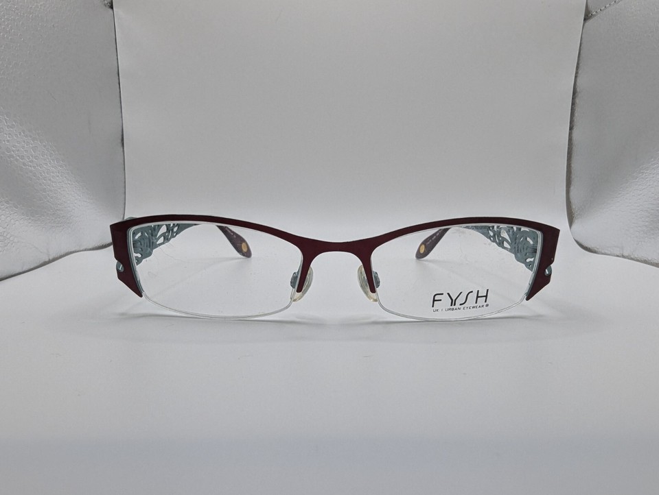 Fysh Eyeglasses Frames Only, FYSH 3486 293, 51-18-135, Purple/Blue, UK ...