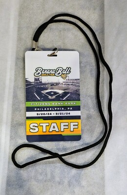 Savannah Banana BananaBall World Tour Staff Pass, Philadelphia 2024 | eBay
