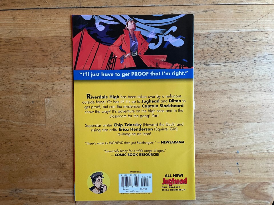 2016 ARCHIE COMICS JUGHEAD 4 RIVERDALE CREW BETTY VERONICA POP TATES ...