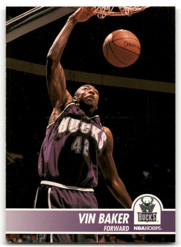 1994-95 NBA Hoops Basketball Card Vin Baker #116 Milwaukee Bucks | eBay