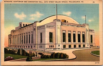 Municipal Auditorium and Convention Hall 34th Street Philadelphia PA ...