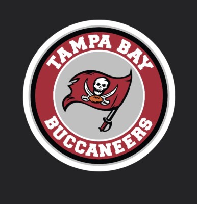 TAMPA BAY BUCCANEERS Logo Sticker Bat Stickers Car NFL Football Decal ...
