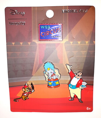 NEW Loungefly Disney Circus DUMBO Timothy Mouse Ringmaster 4 PC Enamel ...