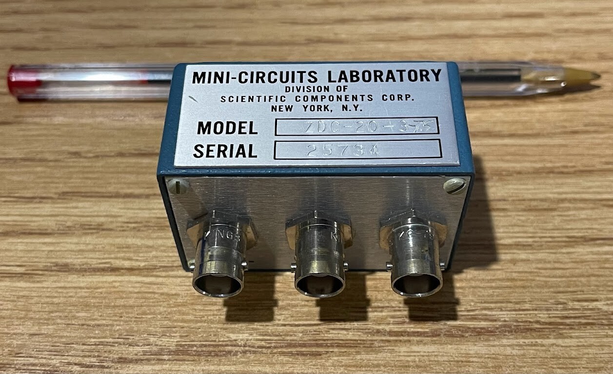 Mini-Circuits Laboratory ZDC-20-3-75 19.5dB Directional Coupler 75Ω 1 ...