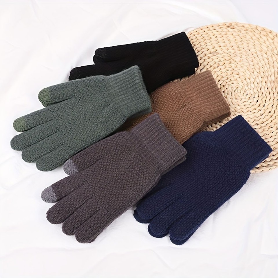 Thermal Windproof Stretch Winter Gloves Touch Screen Warm Mittens for ...
