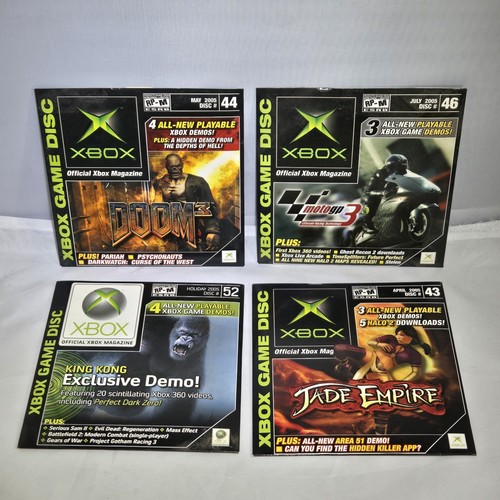 Rare 4 Official Xbox Magazine Demo Discs/sleeves/cases collectible | eBay