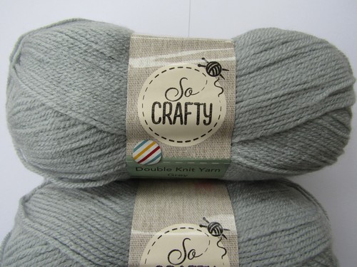 Aldi So Crafty Double Knitting wool, DK Yarn, Grey 100g Ball | eBay UK