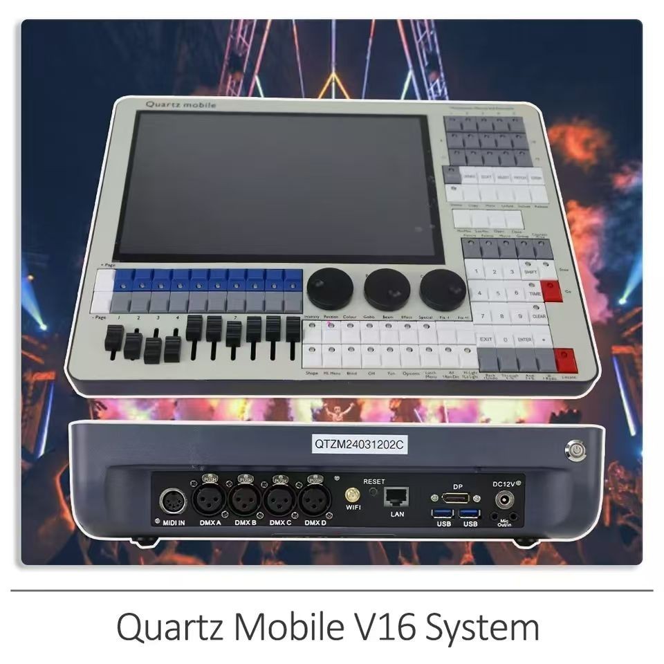 Mini Quartz Mobile V16 Touch Screen DMX512 Console DJ Disco Bar Stage ...