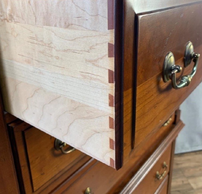 Vintage Harden Furniture Cherry Chippendale Style Highboy Tall Dresser ...