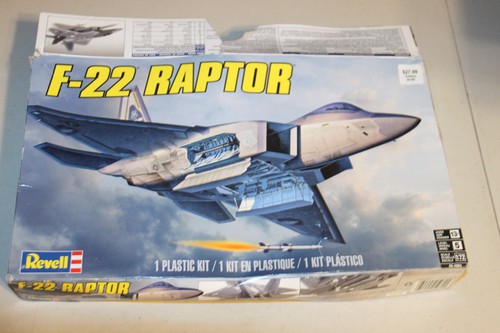 Revell Lockheed Martin F-22A Raptor Stealth Fighter Jet Model Kit, New ...