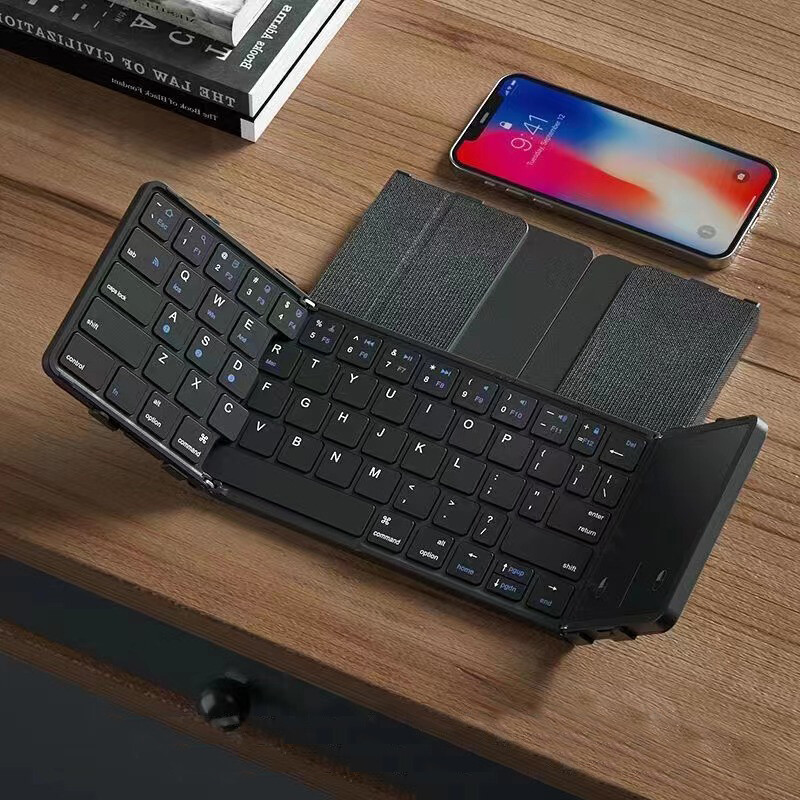 Wireless Bluetooth keyboard touchpad Rechargeable ultrathin foldable ...
