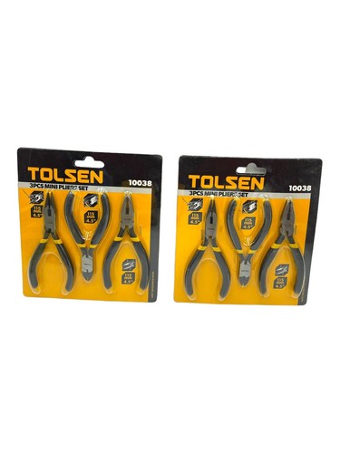 2-Pack 3pcs Mini Pliers Set Tolsen 10038 | eBay