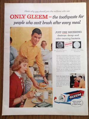 1957 Gleem Toothpaste Ad Join the Millions | eBay