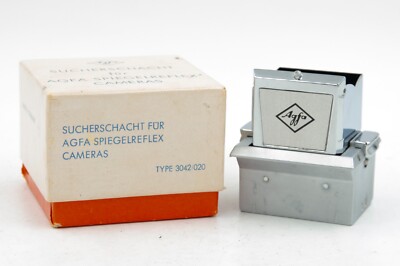 RARE SET Agfa Ambiflex Agfaflex Waist Level Finder w/Original Box ...