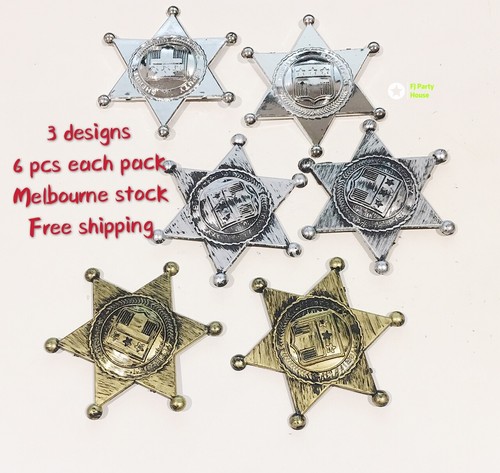 WESTERN PARTY SUPPLIES PLASTIC DEPUTY SHERIFF BADGE BADGES SHEILDS ...