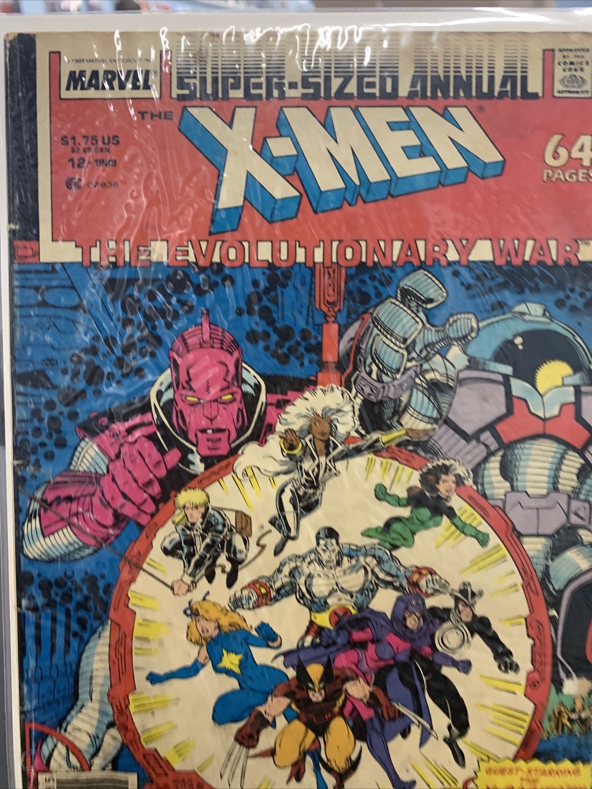 1988 Marvel Comics Super Sized Annual X-Men #12 The Evolutionary War 64 ...