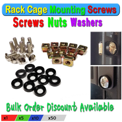 Rack Cases Mount Hardware Nuts & Bolts Screws Kit Clips + Protective ...
