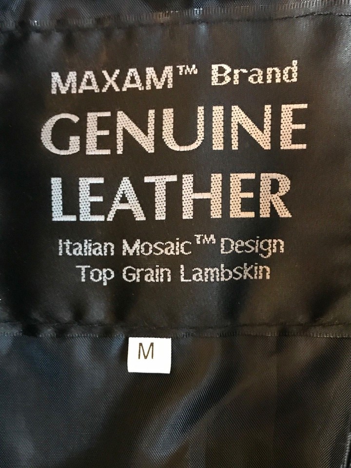 Maxam Brand Black Genuine Top Grain Lambskin Leather Jacket Italian ...