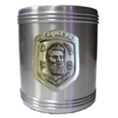 Ned Kelly Satin Stainless Steel Stubby Holder Can Cooler Gift Box ...