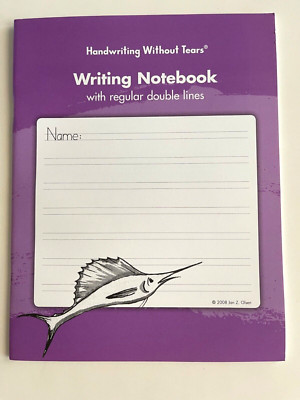Handwriting Without Tears - Writing Notebook with regular double lines ...