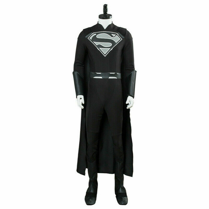 Hero Catcher Black Superman Costume Muscle Shade Black Superman Suit ...