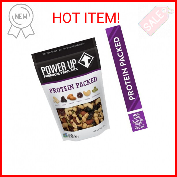 Power Up Premium Trail Mix - Protein Packed 14oz, Gluten Free, Vegan ...