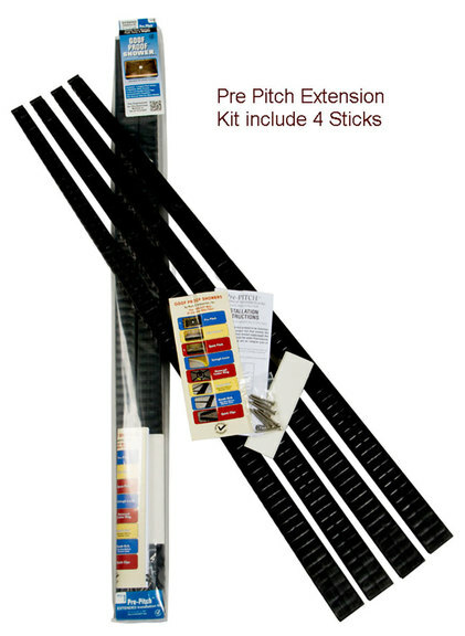 Pre Pitch Shower Slope Extension Kit - 4 Extended Sticks,Screws,Double ...