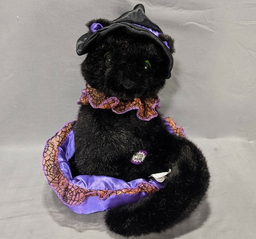 DanDee Sing & Shake Spinning Head Black Cat Plush Stuffed Toy Halloween ...