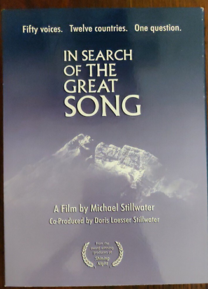 IN SEARCH OF THE GREAT SONG- MICHAEL STILLWATER EXCELLENT CONDITION DVD ...