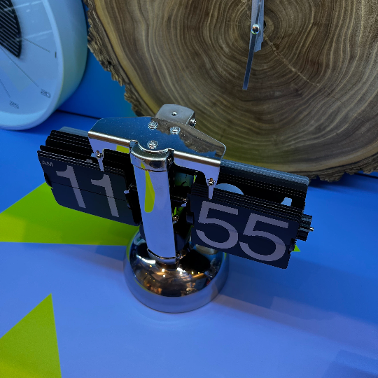 Retro Digital Flip Desk Clock with Metal Stand - Creative Gift Idea | eBay