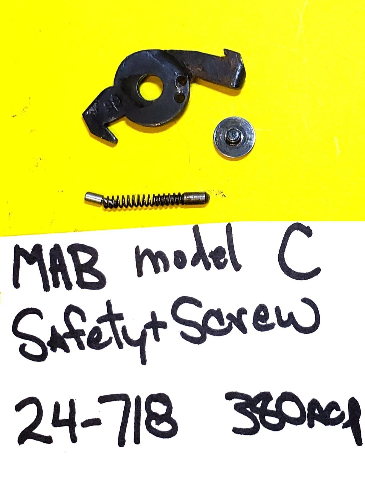 MAB MODEL C FACTORY .380 ACP SAFETY WITH SCREW ITEM # #24-718 | eBay