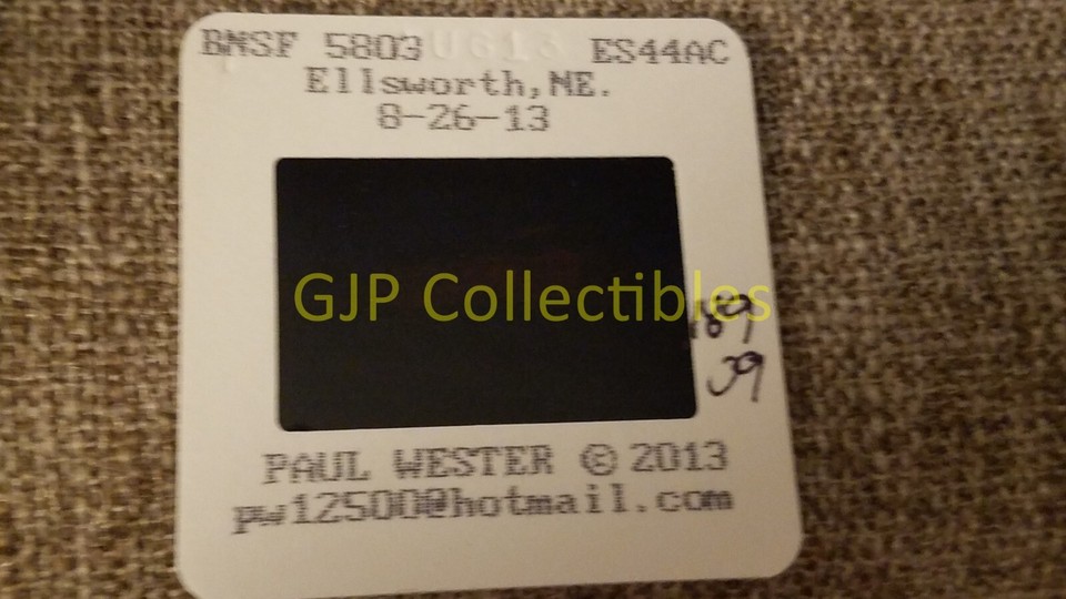 18909 35MM Train Slide ENGINE LOCOMOTIVE RR BNSF 5803 ES44AC ELLSWORTH ...