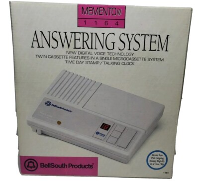 Bellsouth Memento 1164 Answering System Microcassette Time Day Stamp ...