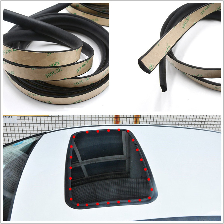 Universal Waterproof 5M Car Vehicles Triangular Window Sealing Strip ...