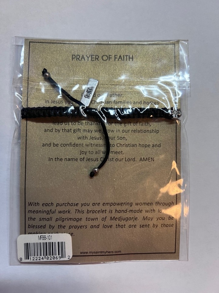 My Saint My Hero Mens Faith Blessing Bracelet Unopened Religious ...