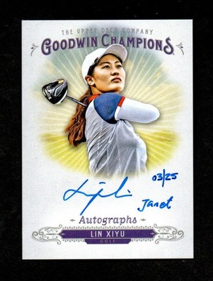 2018 Goodwin Champions LIN XIYU Autograph LPGA Golf Janet 03/25 | eBay