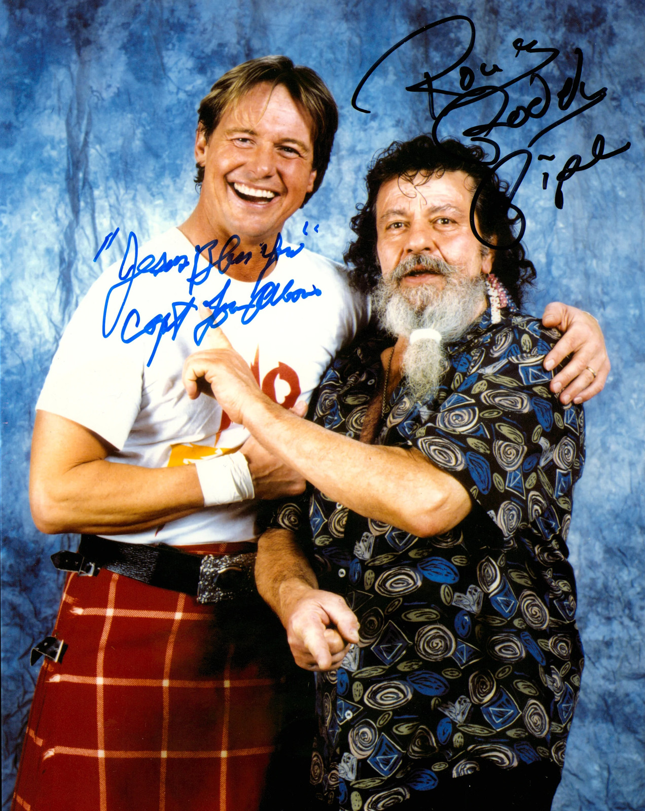 Rowdy Roddy Piper & Captain Lou Albano dual signed 8x10 Photo | eBay