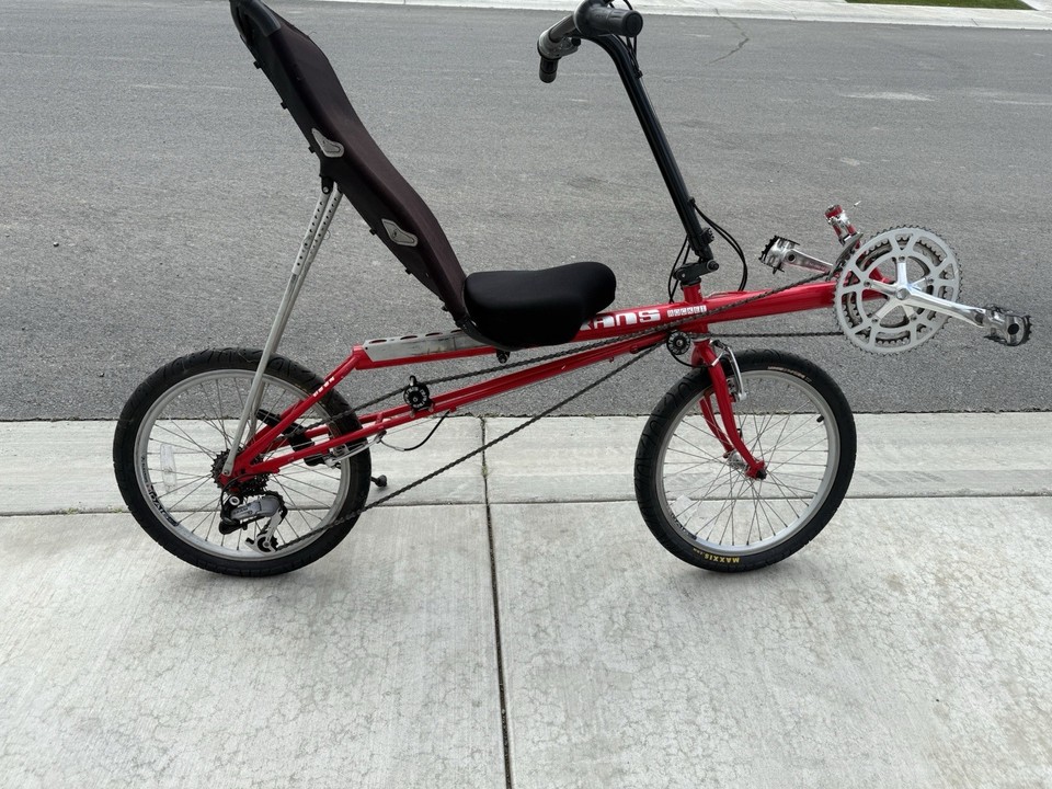 Recumbent Bicycle Red Rans Rocket with adjustable seat. IN GREAT ...