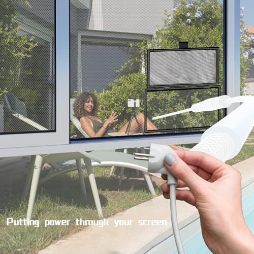 Window screen operating ports, screen door handle channels, openable ...