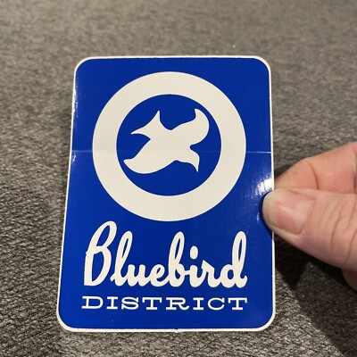 Bluebird District (Theater) Vinyl Decal Sticker Colfax Ave Denver ...