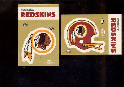 1982 Fleer Action WASHINGTON REDSKINS Helmet & Logo Sticker Set Mint | eBay