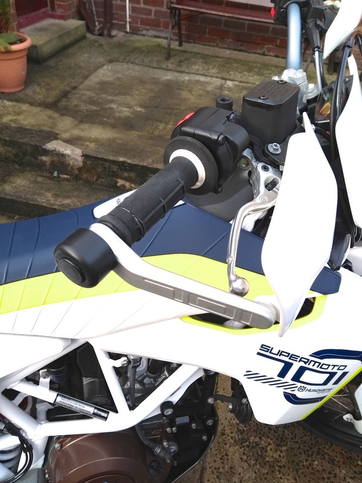 HUSQVARANA 701 SUPERMOTO BAR END CRASH SLIDERS PADS SUPERMOTO to fit ...