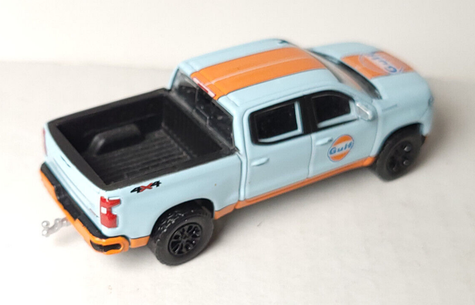 Greenlight loose 2021 Chevy Silverado Gulf blue | eBay