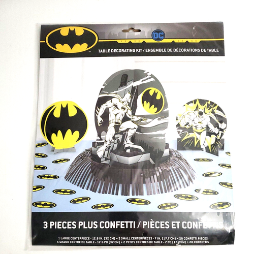 DC BATMAN TABLE DECORATING KIT 23-Piece Centerpiece Birthday Party FAST ...