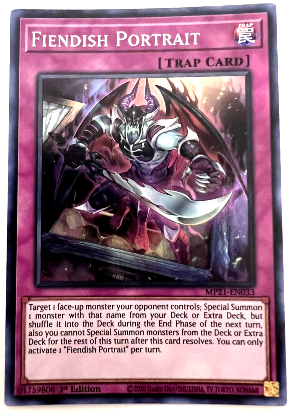 YuGiOh! - Fiendish Portrait - Super Rare | eBay