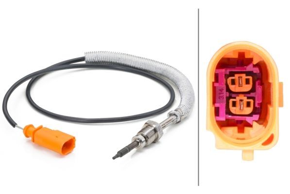 SENSOR ABGASTEMPERATUR HELLA 6PT 014 494-051 A FÜR SEAT ALTEA XL,ALTEA ...